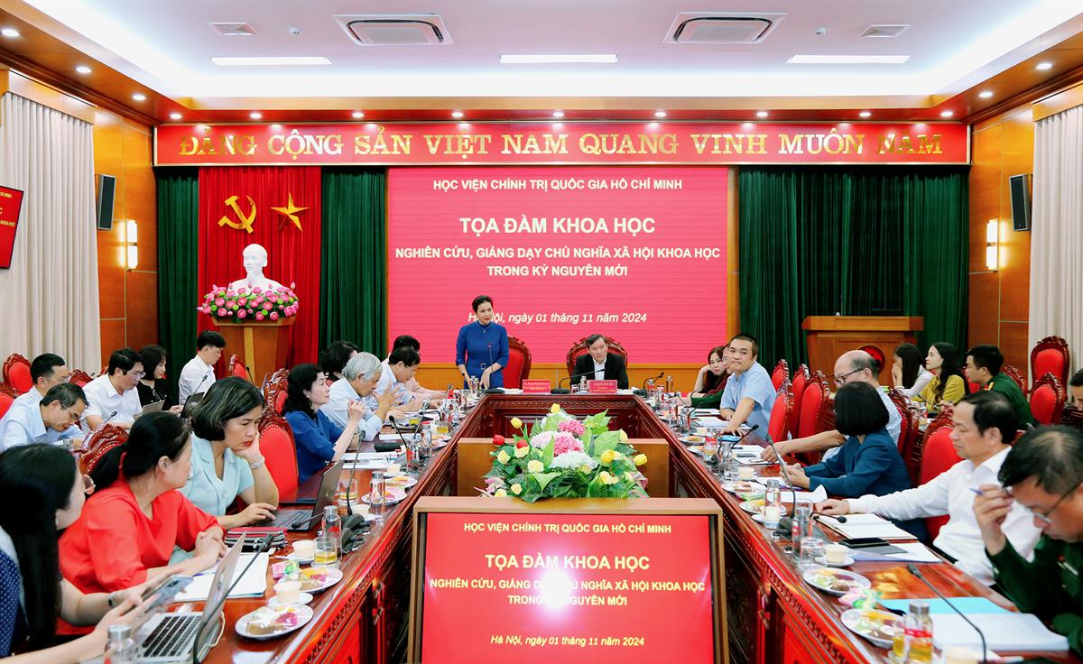 Toạ đàm khoa học “Nghiên cứu, giảng dạy chủ nghĩa xã hội khoa học trong ...