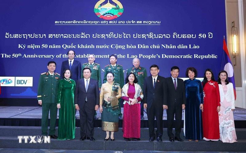 Party, State leaders attend celebration of Laos's 50th National Day
